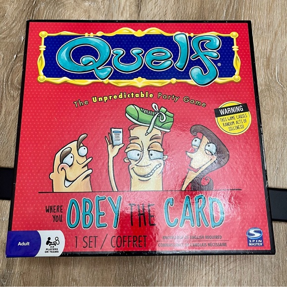 Games | Quelf The Unpredictable Party Game Red | Poshmark